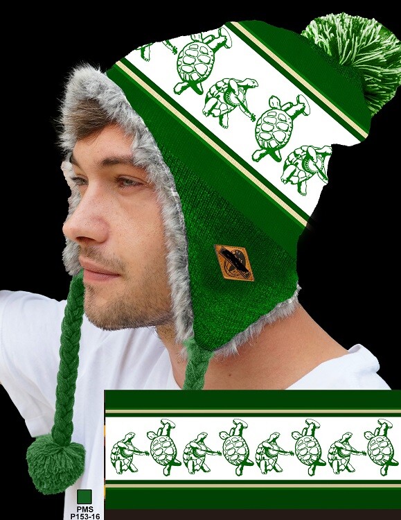 New Green Terrapin Station Grateful Dead Knit Adult Laplander Hat ...