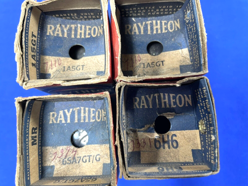 4 NOS Raytheon Radio Tubes ~ Original Boxes | eBay