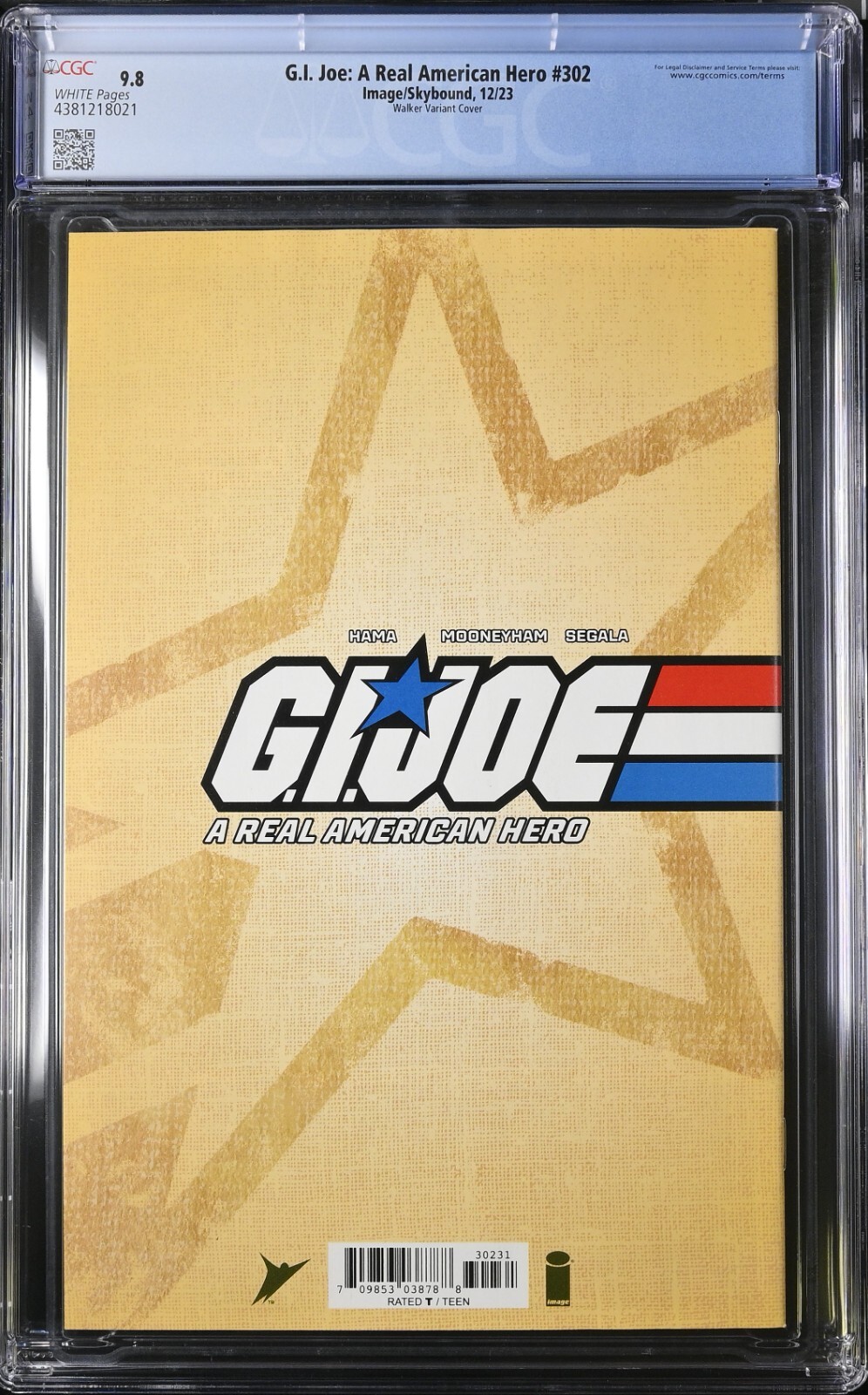Image/Skybound GI Joe 302 1:10 Walker Variant Incentive Cover CGC 9.8 ...