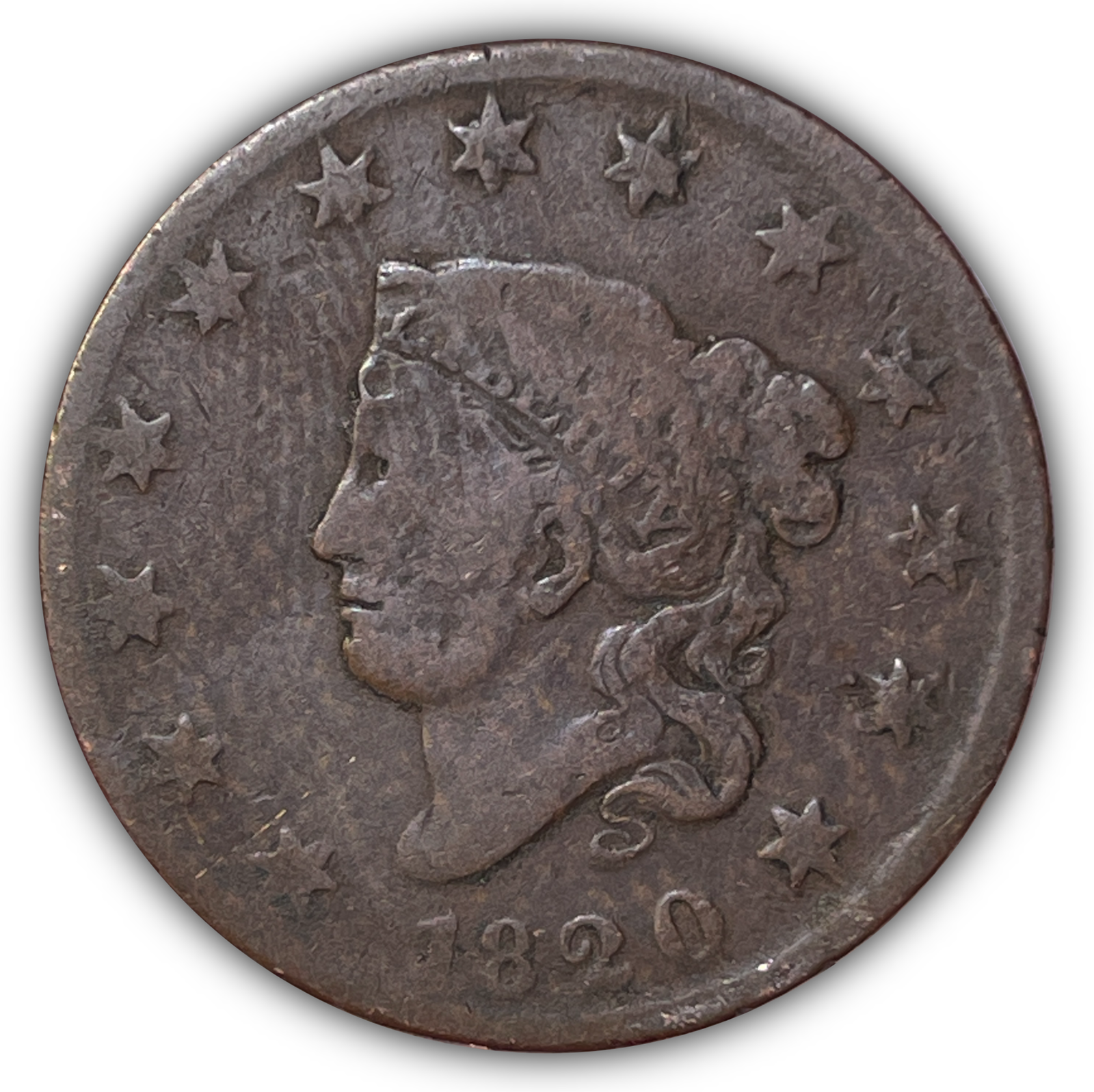 1820 Small Date Coronet Head Large Cent Good G Coin #21835 | eBay