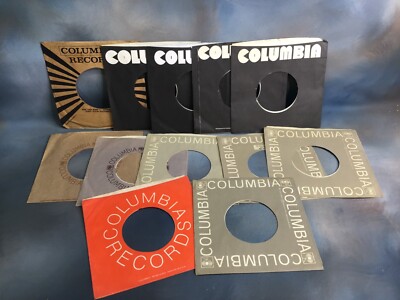 Vintage COLUMBIA 45 rpm Sleeve Lot Used Quick Ship 7-inch Sleeves ...