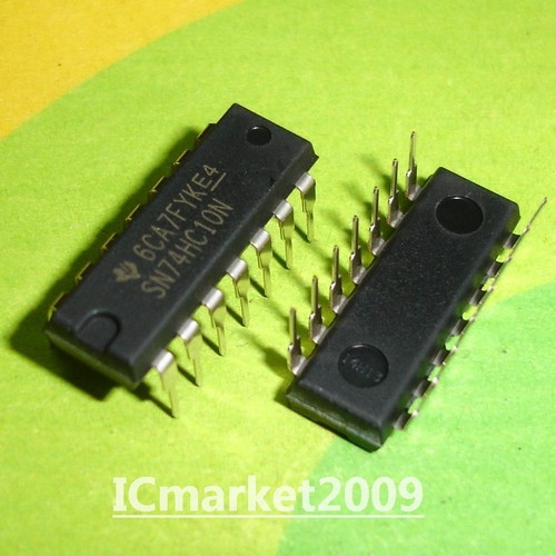 10 PCS SN74HC10N DIP-14 74HC10 74HC10N Triple 3-input NAND Gates | eBay