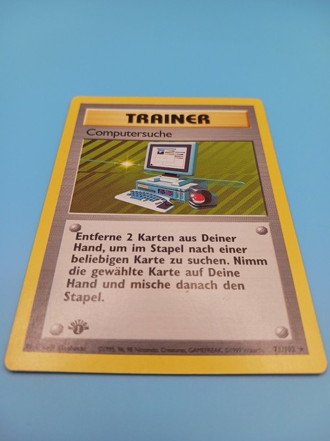 Pokémon TCG Computer Search Base Set 71/102 Regular 1st Edition Rare ...