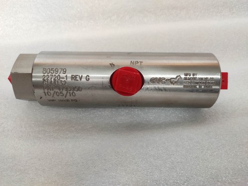 Gilmore Valve GVC Rev G 22720-1 1/2" NPT Check Valve | eBay