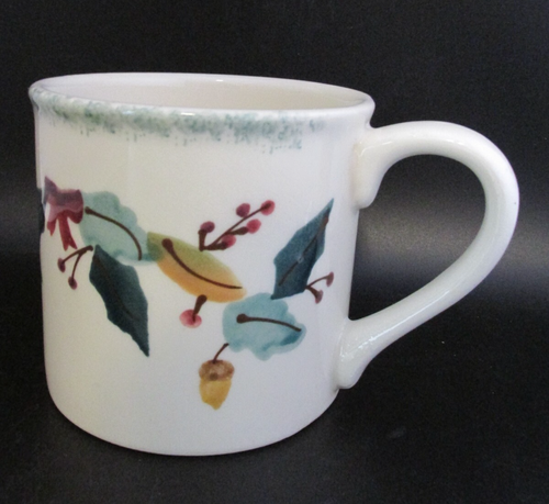 Hartstone Pottery Coffee Mug Holiday Christmas Bows Acorns Greenery ...