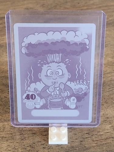 2025 TOPPS Gpk Worst 40th Ann. Adam Bomb Garbahj Magenta Printing Plate ...