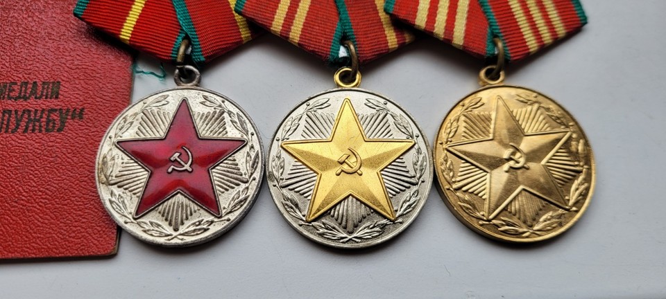 10, 15, 20 years of impeccable service in the army USSR SOVIET military ...