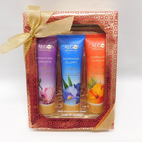 Calgon Take Me Away 3Pc Gift Set Shea Enriched Body Cream 2 Oz - NEW ...