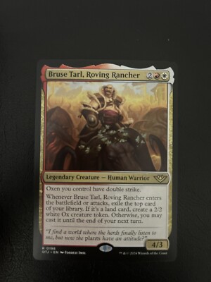 Mtg Bruse Tarl Roving Rancher # 198 Outlaws Of Thunder Junction ...