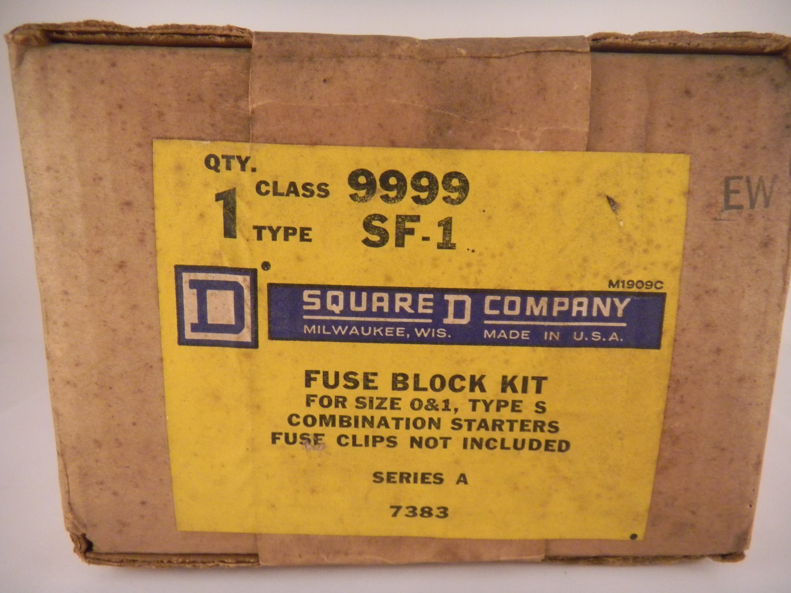 SQUARE D FUSE BLOCK KIT SIZE 0 & 1 9999 SF-1 *NEW SURPLUS/ORIGINAL ...