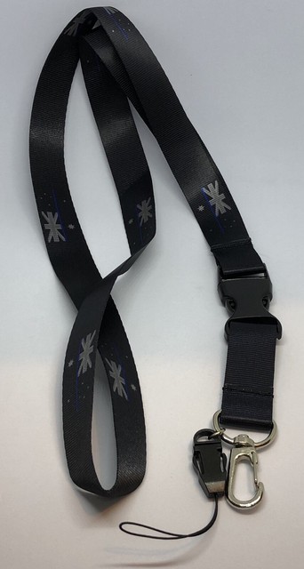 Thin Blue Line Flag Lanyard , Police, Law Enforcement, TBL, Secure ...