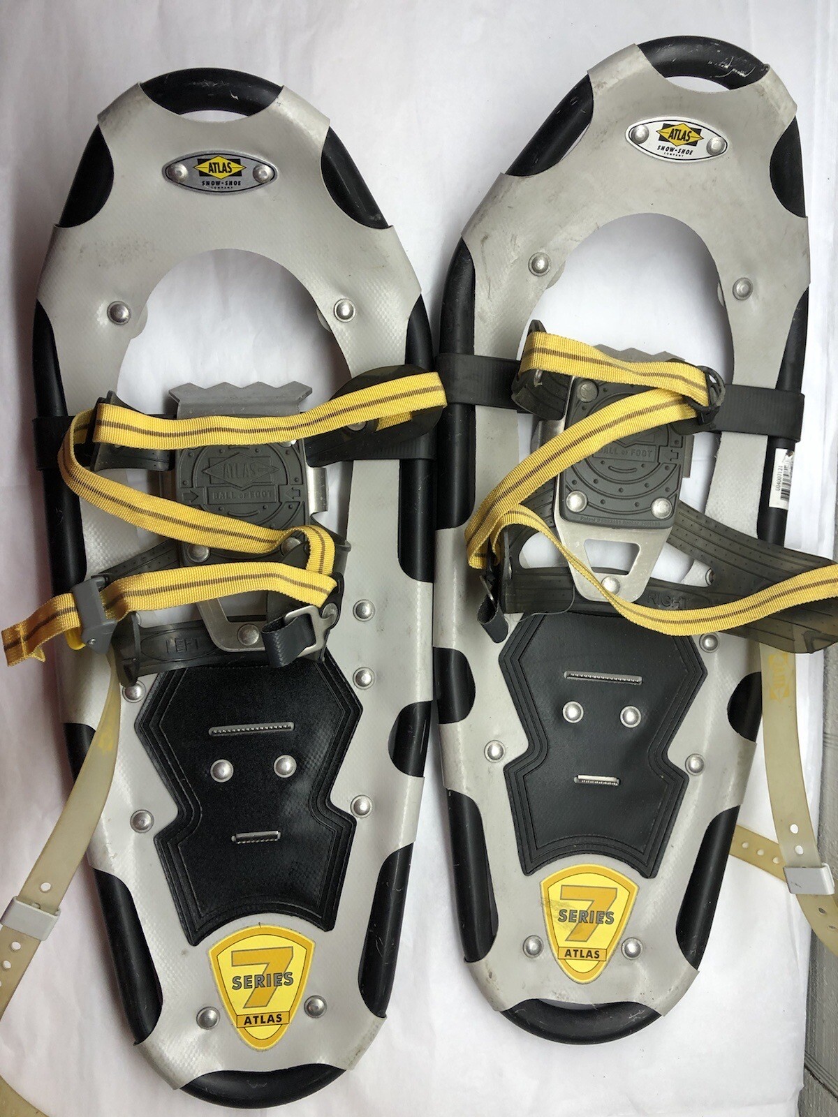 Gray And Yellow Atlas Snowshoes 7 Series ATLAS Unisex Youth Small Adult ...