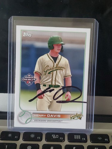 HENRY DAVIS ROOKIE AUTO 2022 Topps Pro Debut Pirates (HARD SIGNED) | eBay