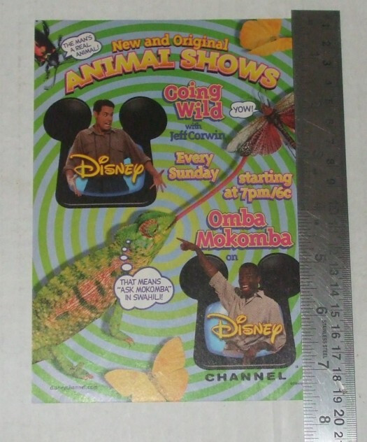 Jeff Corwin AD Omba Mokomba original ONE magazine page PHOTO advertisement | eBay