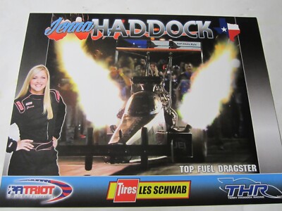 NHRA 2015 Jenna Haddock PATRIOT Top Fuel Drag Racing Handout | eBay