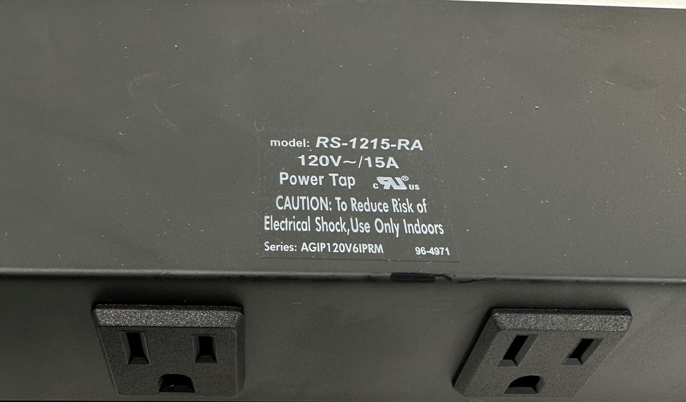 RS-1215-RA Tripp-Lite 12-Outlet PDU RackMount 1U Power Strips 120V/15A ...
