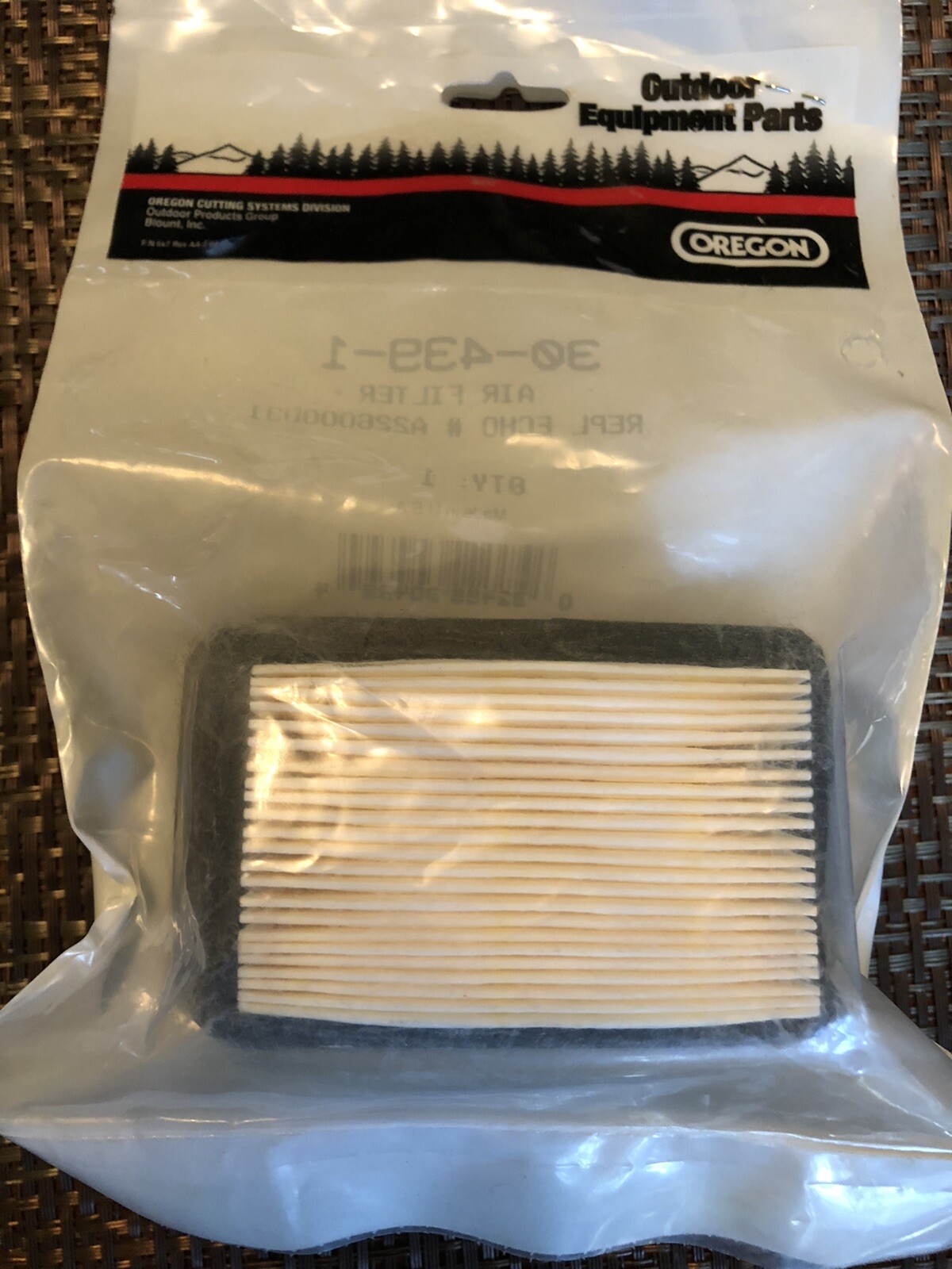 OREGON Air Filter Set of (2) #30-439-1; Replaces Echo A226000031 | eBay