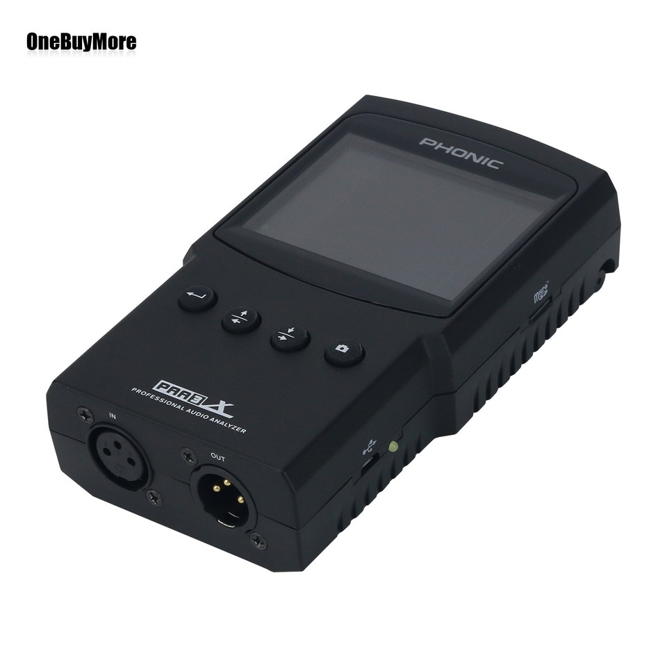 PHONIC PAA3X Audio Spectrum Analyzer Screenshot Balanced XLR Input ...