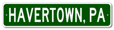 Havertown, Pennsylvania Metal Wall Decor City Limit Sign - Aluminum | eBay