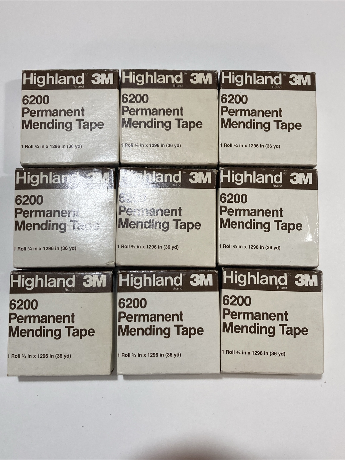 🇺🇸(9)3M Highland 6200 Permanent Mending Tape 3/4 in x 1296 in 36 yd | eBay