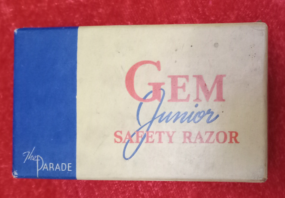 Vintage GEM JUNIOR Shaving Safety Razor THE PARADE With Box & Blades | eBay