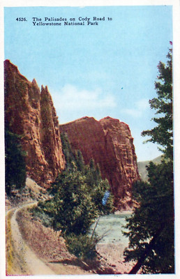 Yellowstone National Park The Palisades on Cody Road Wyoming Postcard ...
