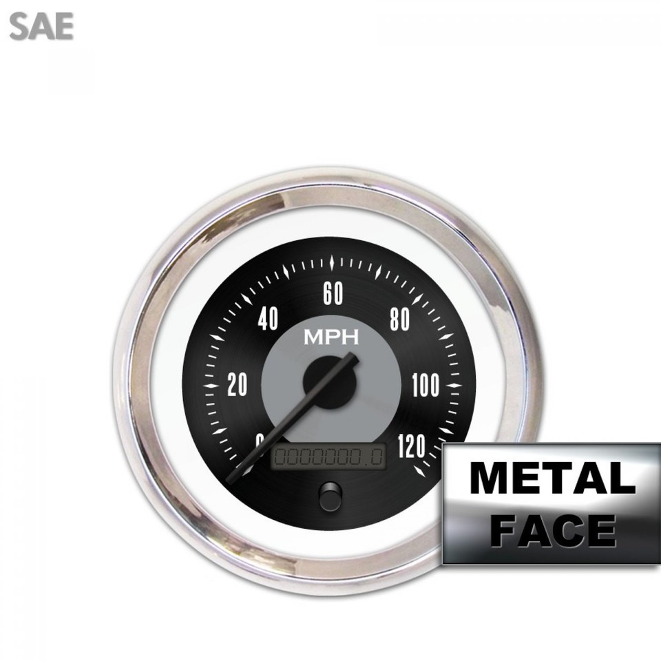 Speedo Ga. SAE Amer Classic Black, Black Mod Nedl, Chrome RingsStyle ...