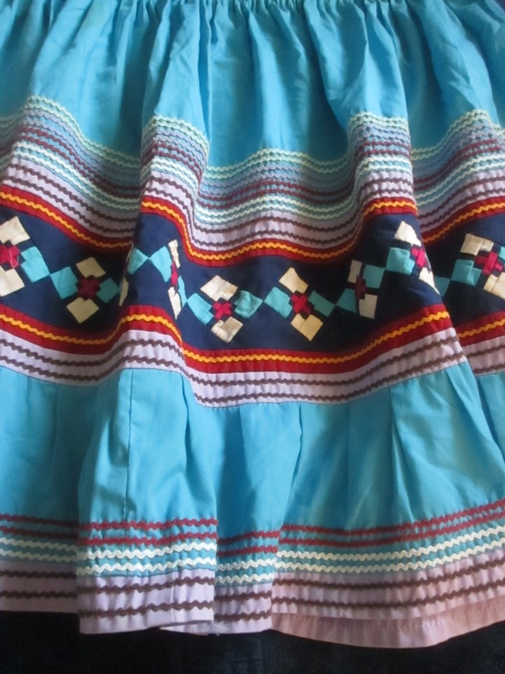 Vintage Seminole Patchwork Skirt Native American Handmade Authentic ...