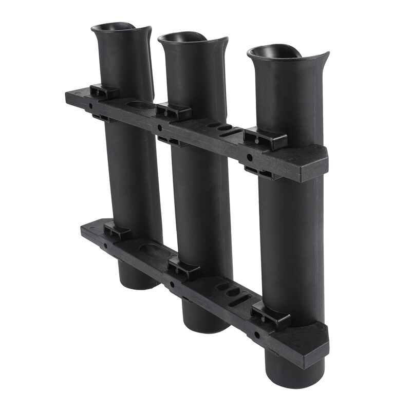 Boat Fishing Rod Holder Boat Marine 3-Tube Rod Holder Slotted Rod ...