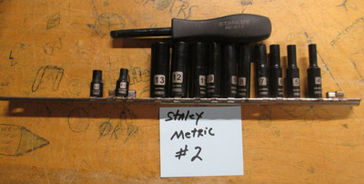 Stanley Metric 1/4" Deep Drive Black 6 Pt Set Lot # 2 | eBay