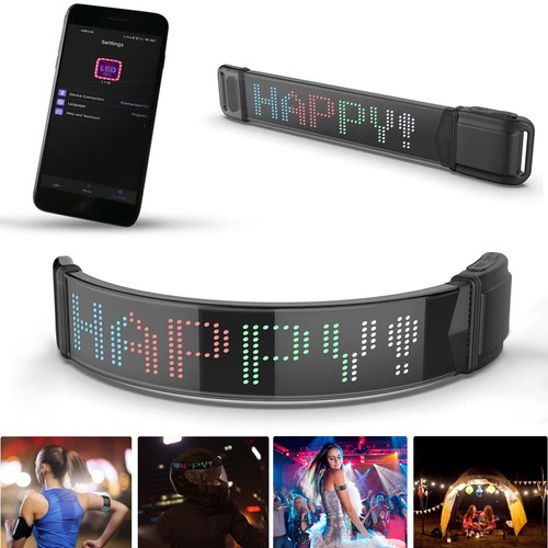 LED Bluetooth Smart Headband Armband，APP Control Flexible led Panel | eBay
