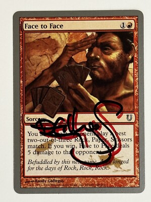 MTG Magic Face To Face Signed Artist Proof x1 UNH Randy Gallegos | eBay
