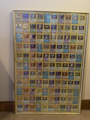 Pokémon Card Uncut Fossil Holo Sheet KB Toys Professionally Framed | eBay