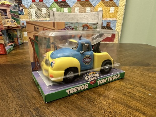 Chevron Cars 2001 Collectible Trevor Tow Truck Vehicle Yellow Blue | eBay