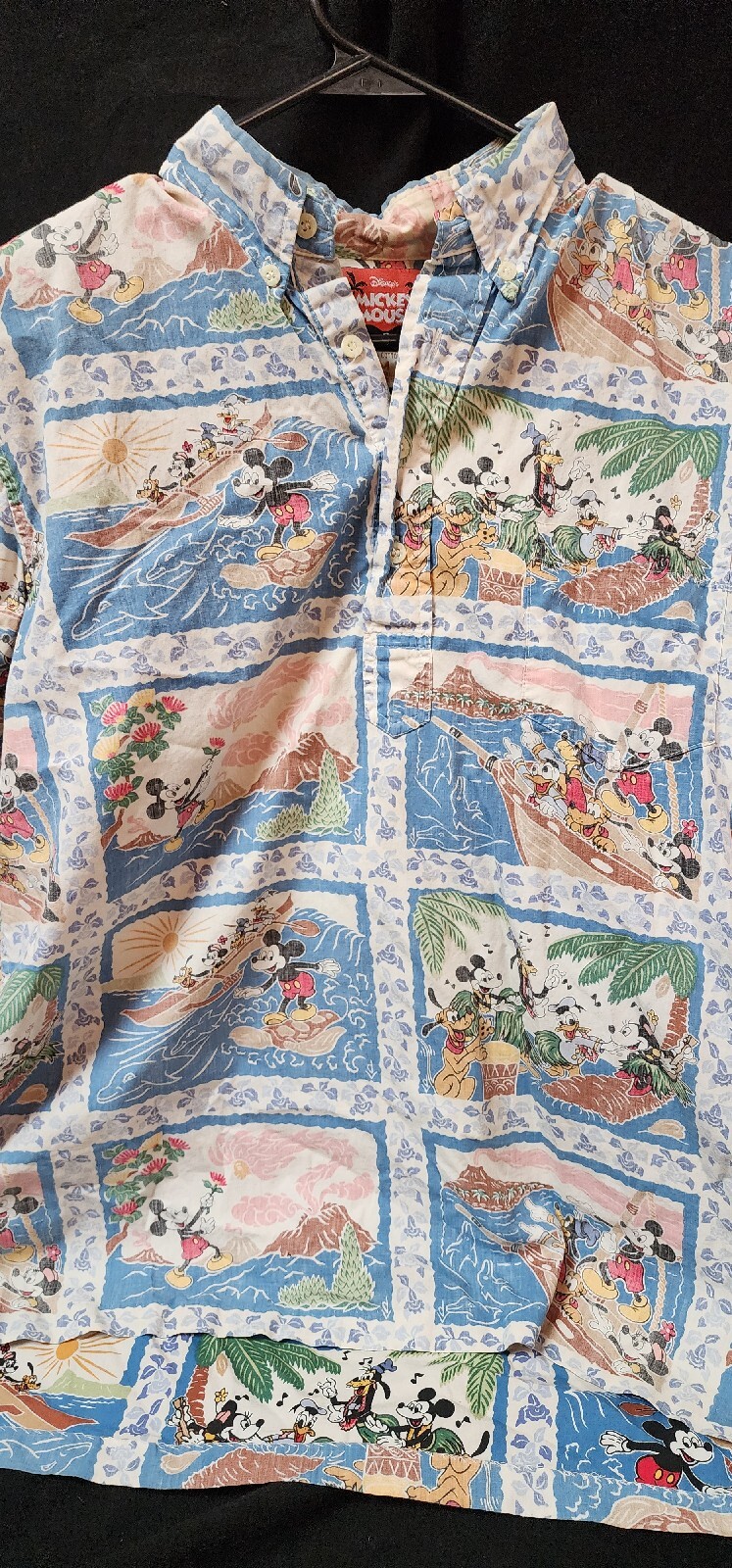 Reyn Spooner Half Button Up Disney's Mickey Mouse SUR… - Gem