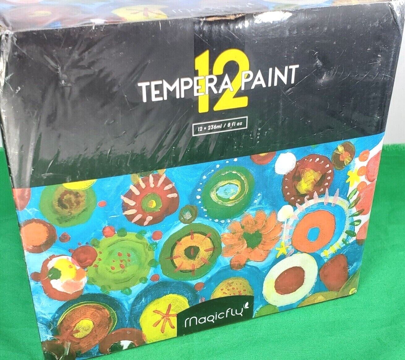 MagicFly TEMPERA PAINT 12 Colors x 8 Ounce with BONUS Paint Brushes | eBay