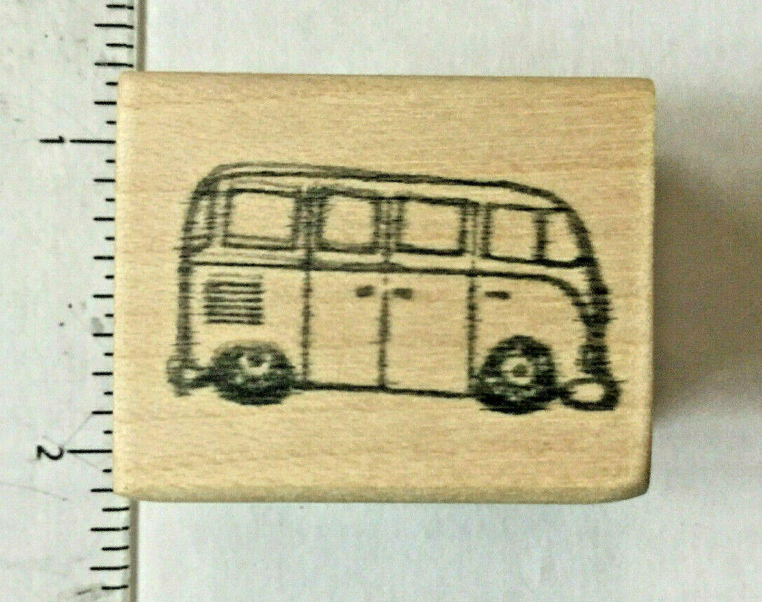 Volkswagen Bus Rubber Stamps Detail German Auto VW Darcies D1451 ...