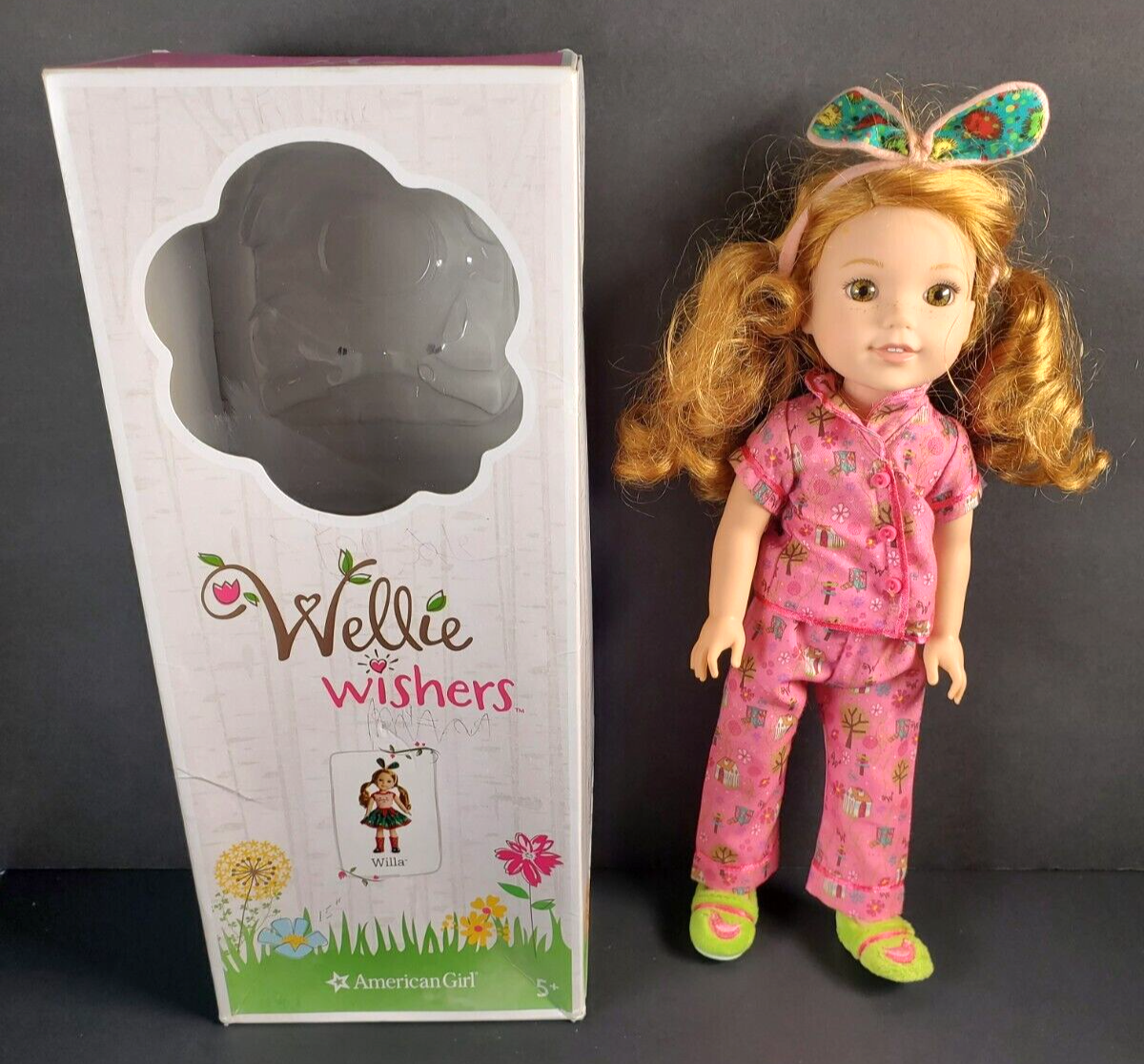 American Girl Wellie Wisher Doll Willa in Pajama Outfit 14" w/ Original ...