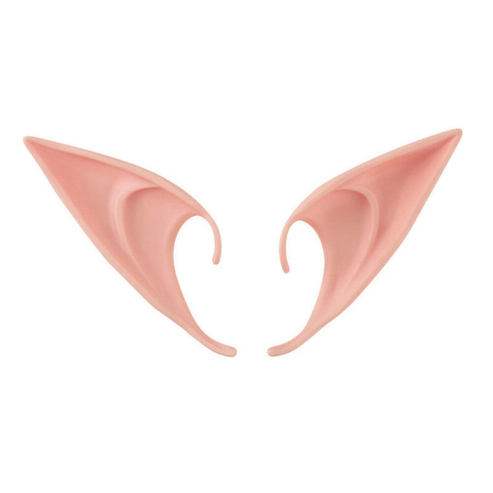 1 Pair Latex Elf Ear Fairy Pixie Ears for Women Kids Halloween Costume ...