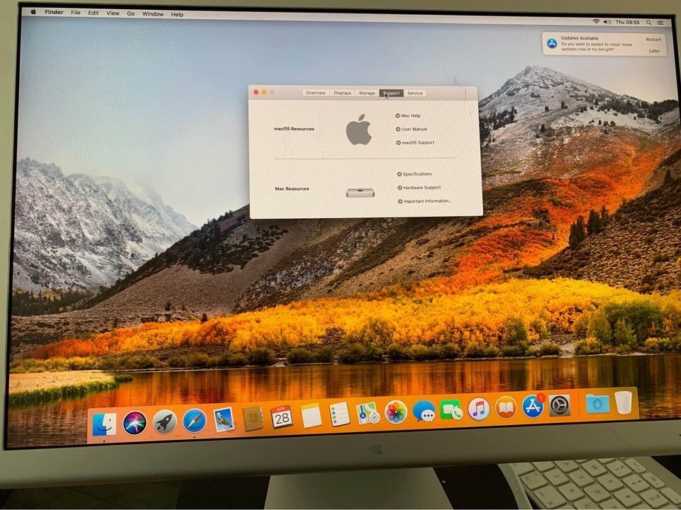 Apple A1347 Mac Mini 7,1 2014 Intel i5-4278U 2.6GHz 8GB, 500GB HDD 10. ...