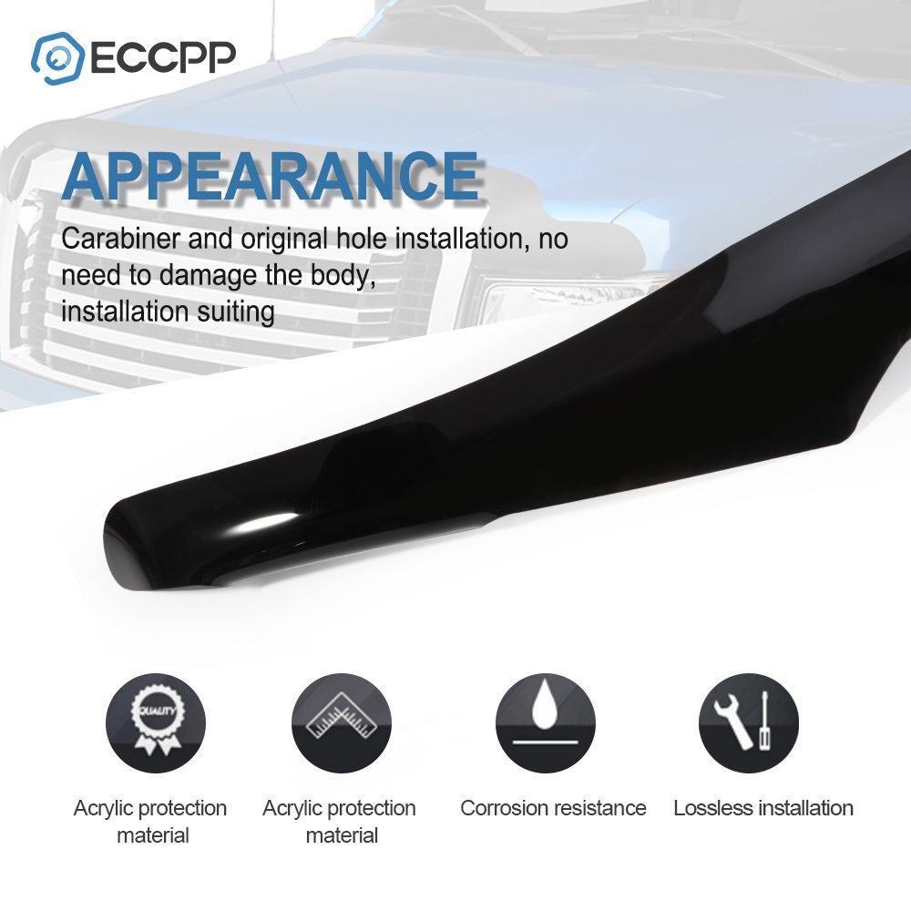 Bug Shield Hood Deflector For 03-06 Chevy Silverado & Avalanche 1500 ...