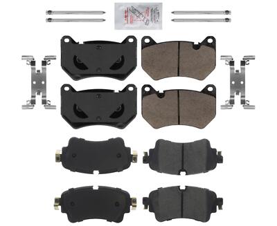 Front & Rear Premium Ceramic Disc Brake Pads Hardware For Audi Q5 2018 ...