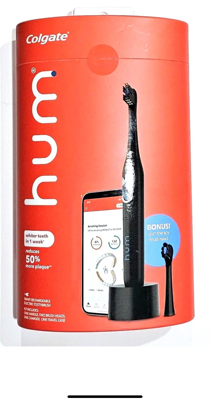 Colgate Hum Smart Rechargeable Electric Toothbrush With Travel Case ...