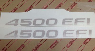 Genuine Toyota Land Cruiser Gold 4500 EFI Decal 100 105 series- PAIR | eBay
