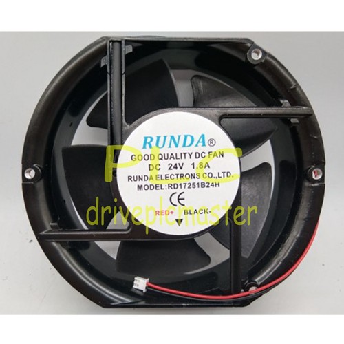 New RUNDA RD17251B24H DC24V 1.8A 2-Wire cooling fan NEW | eBay