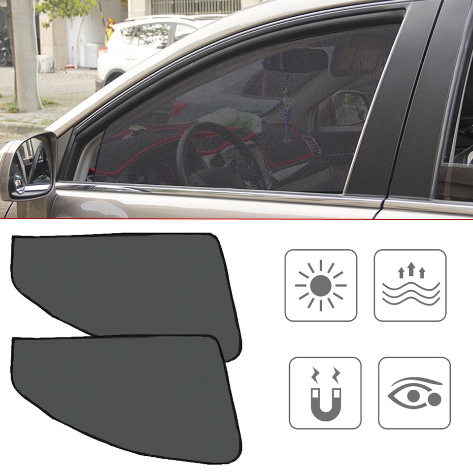 4*Magnetic Car Side Front Rear Window Sun Shade Mesh Cover UV ...