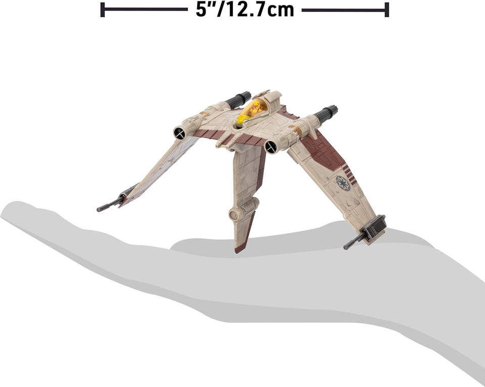 Micro Galaxy Squadron V-19 Torrent Starfighter - 5-Inch Vehicle with ...