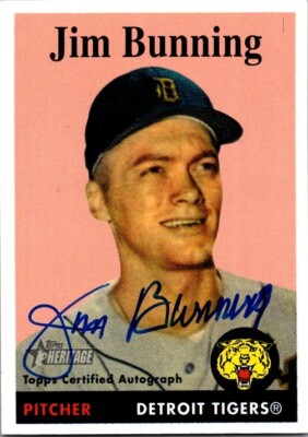 2007 Topps Heritage JIM BUNNING Detroit Tigers AUTO MINT | eBay