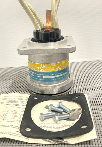 Crouse-Hinds SRG352-NW Arktite Interlocked Receptacle 4 Wire 5 Pole 30 ...