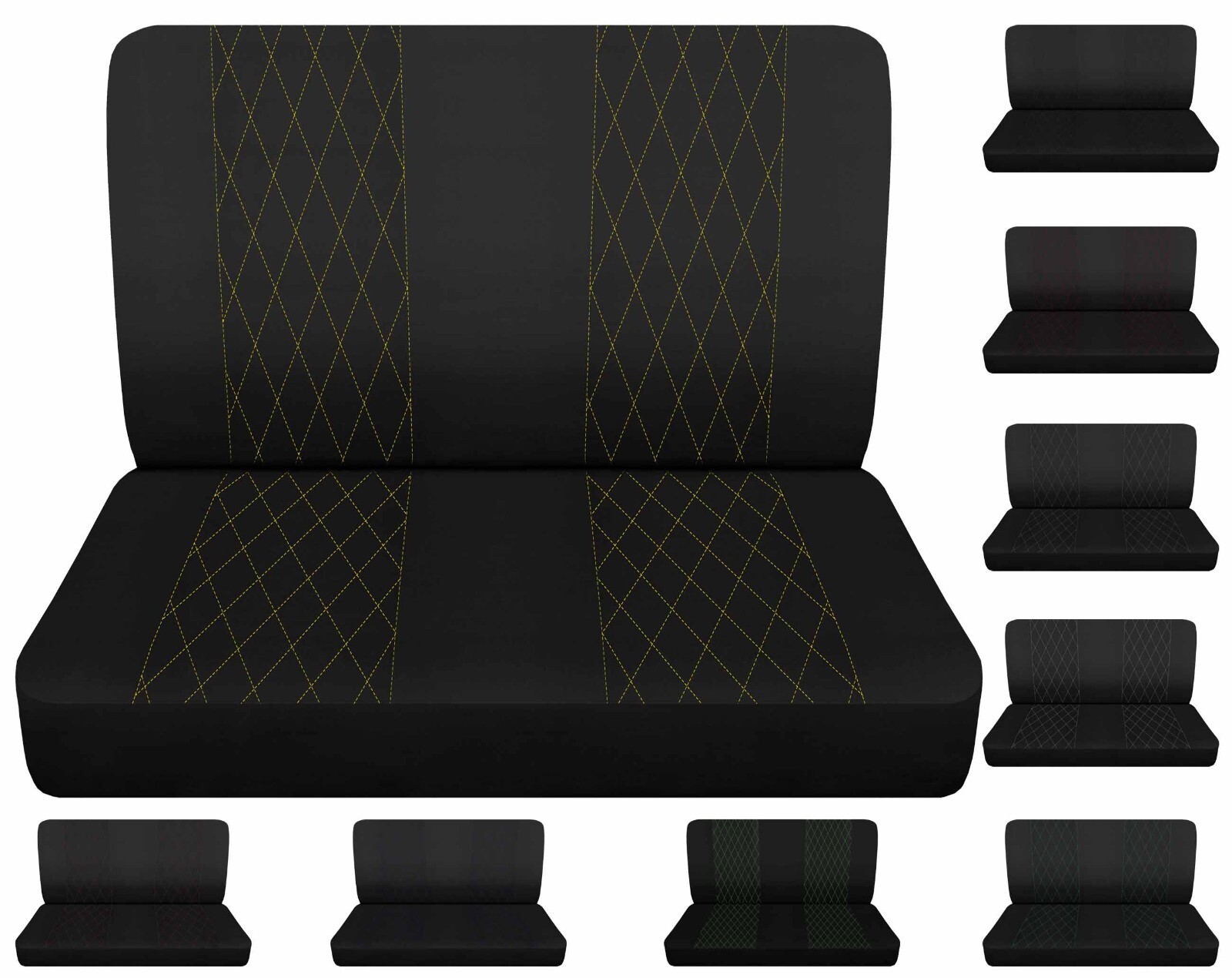 Fits 1953-1978 Ford F100 truck Front bench seat covers black with ...